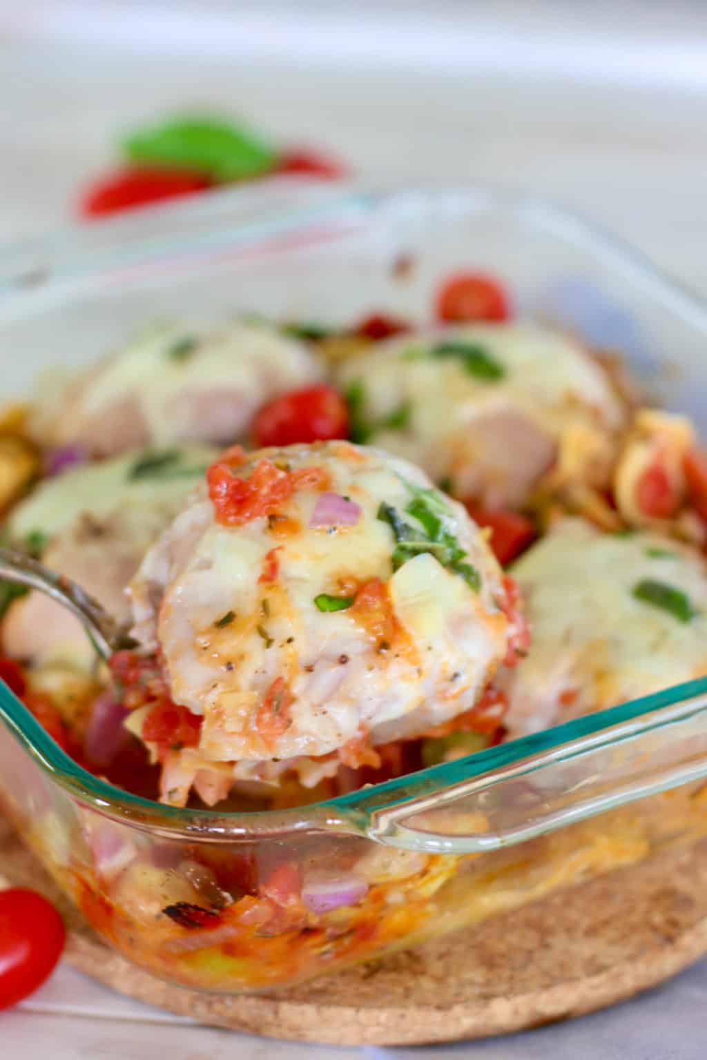 Italian Chicken Bake with Artichokes and Tomatoes