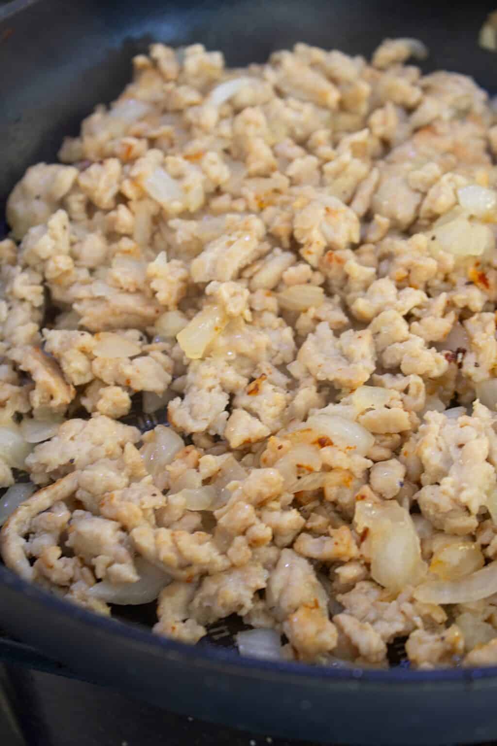 Ground Chicken Pasta Skillet - Laughing Spatula