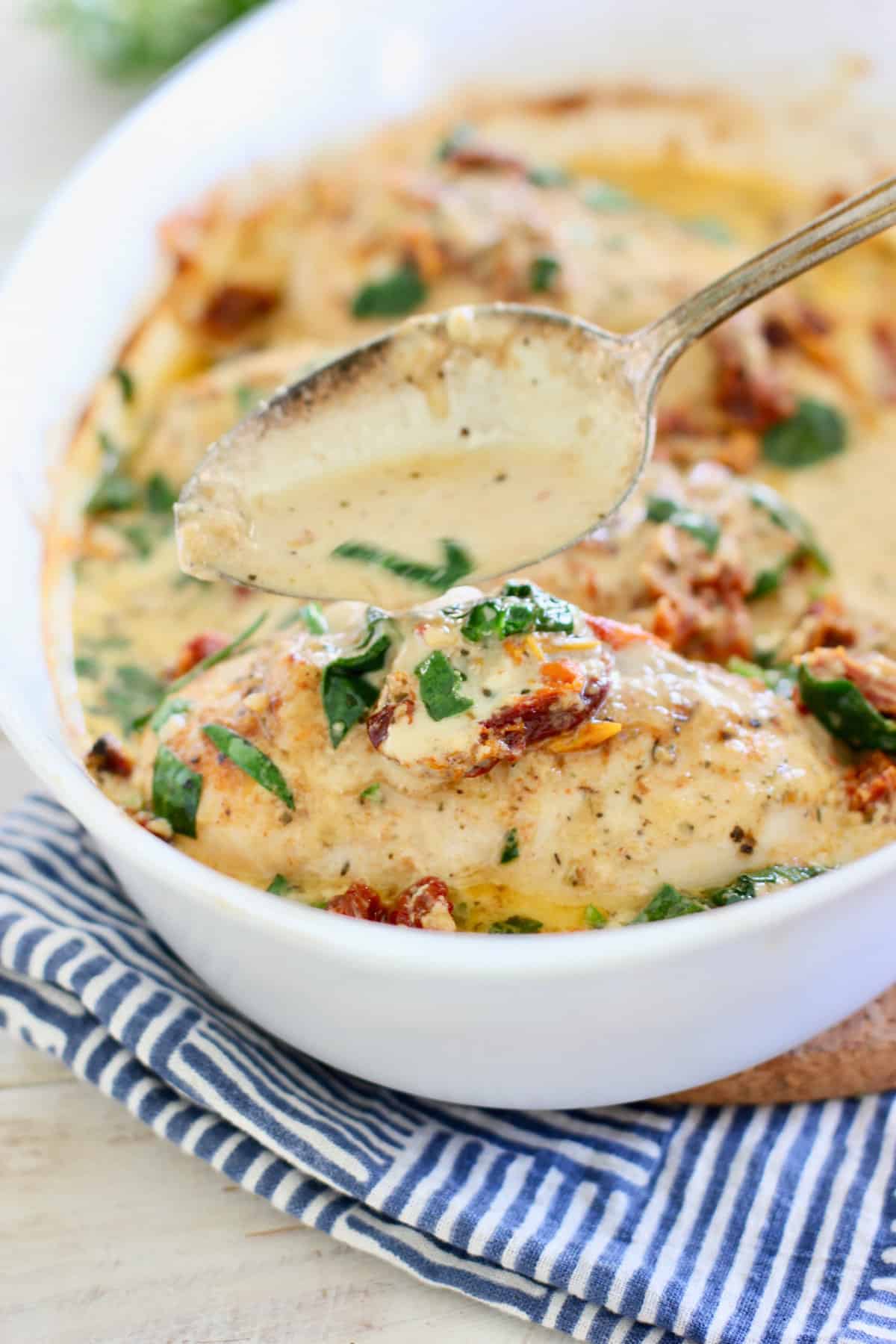 Creamy Chicken Bake - Laughing Spatula