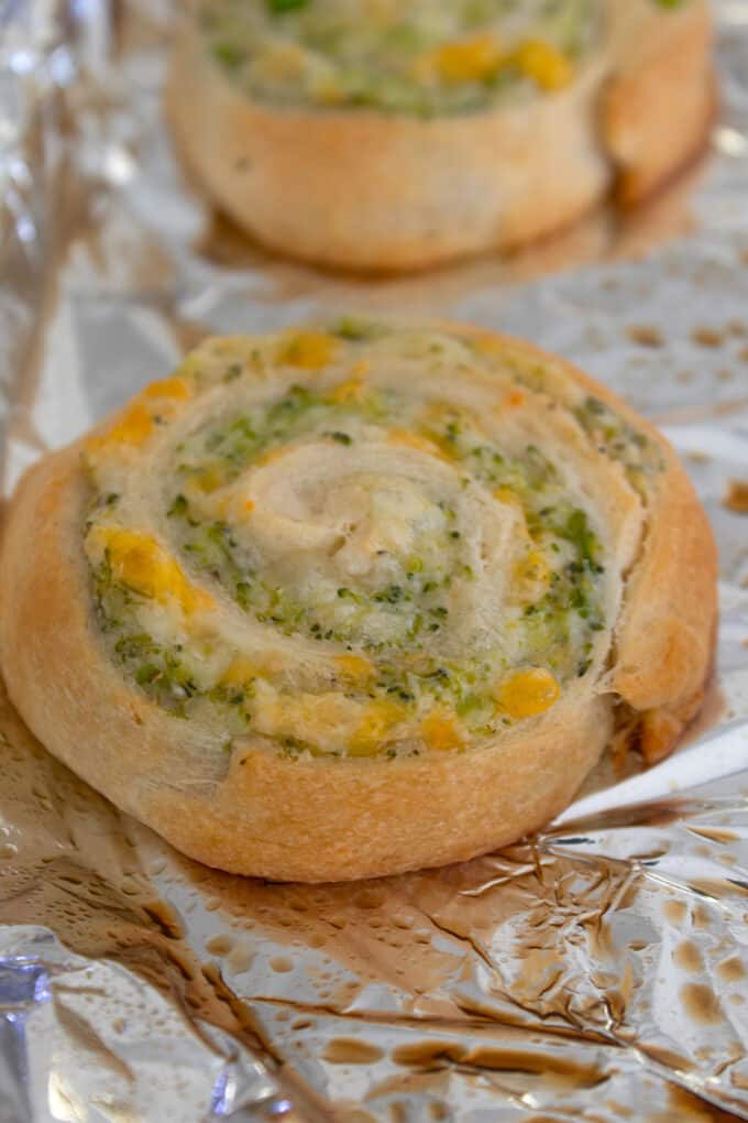 Broccoli Cheddar Pinwheels - Laughing Spatula
