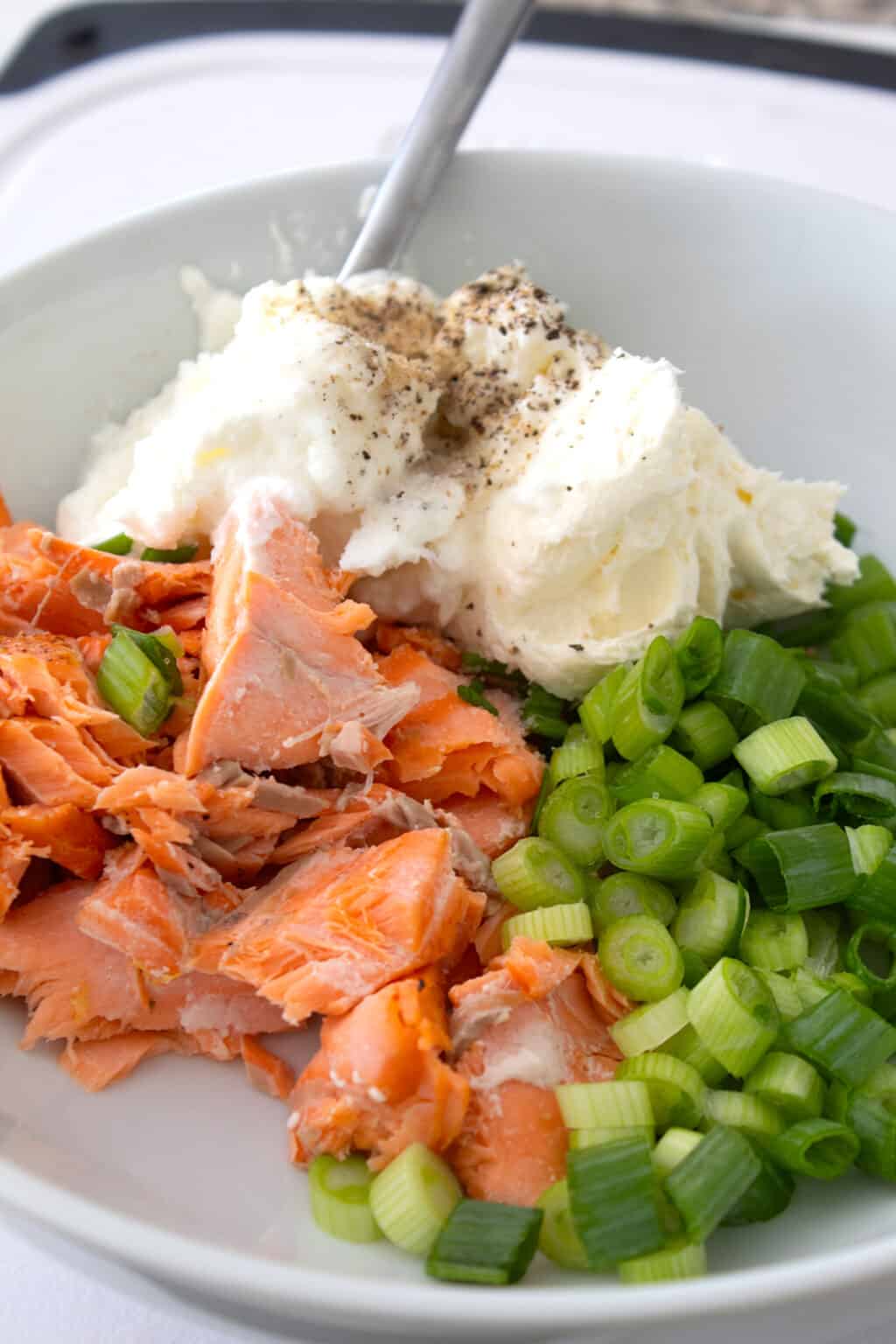 Salmon Dip (using smoked, fresh or leftover salmon) - Laughing Spatula
