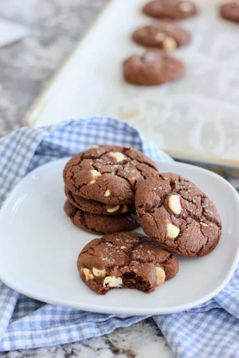 White Chip Chocolate Cookies - Laughing Spatula