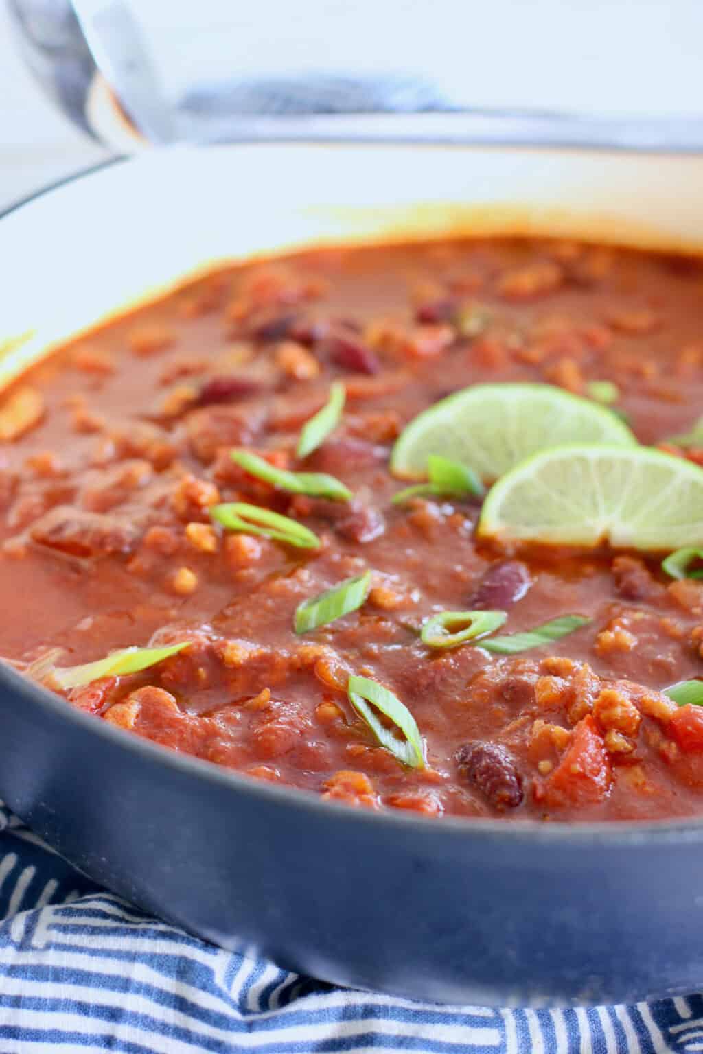 Ground Chicken Chili - Laughing Spatula