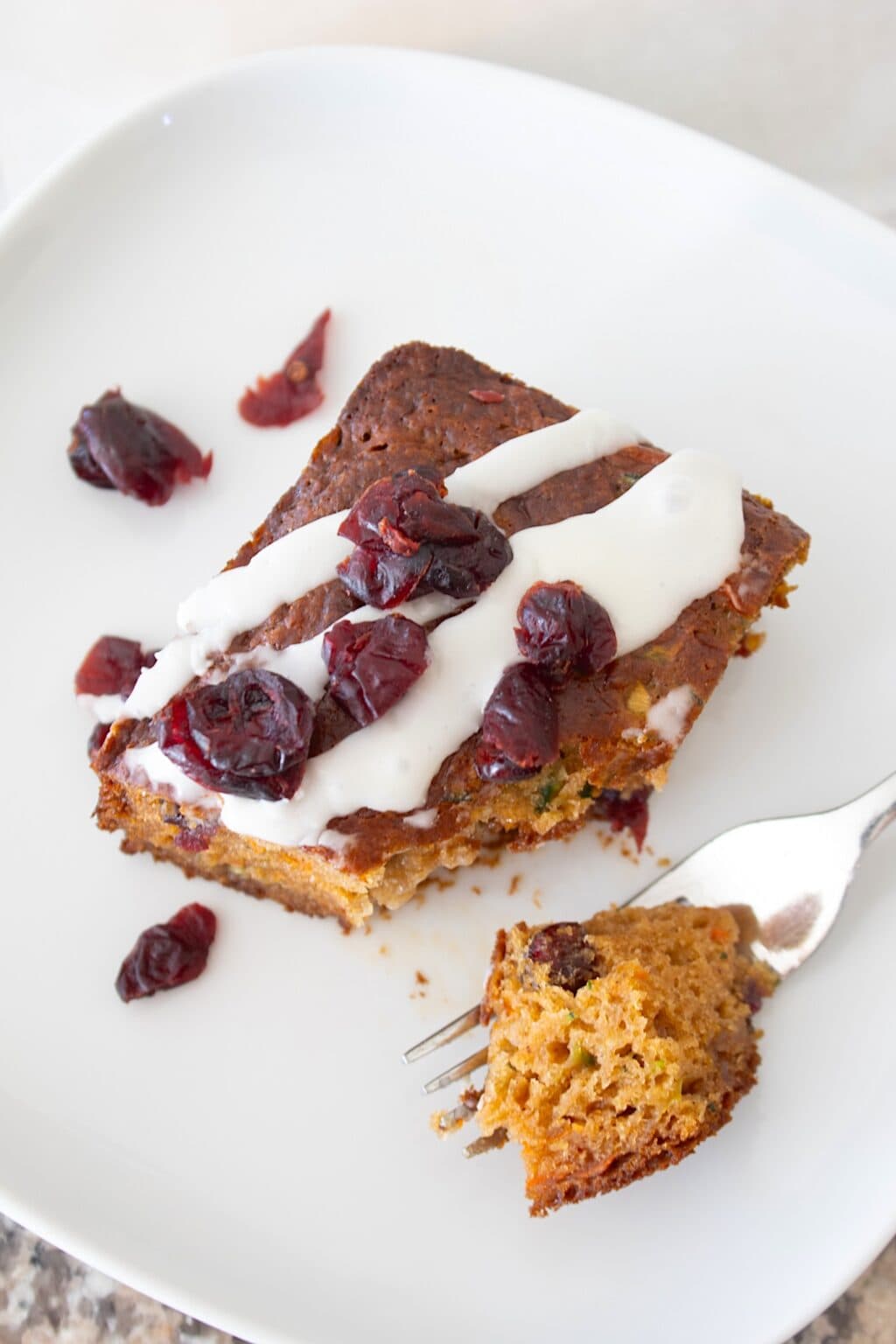 Healthy Snack Cake (zucchini cake with cinnamon, apples, and carrots ...